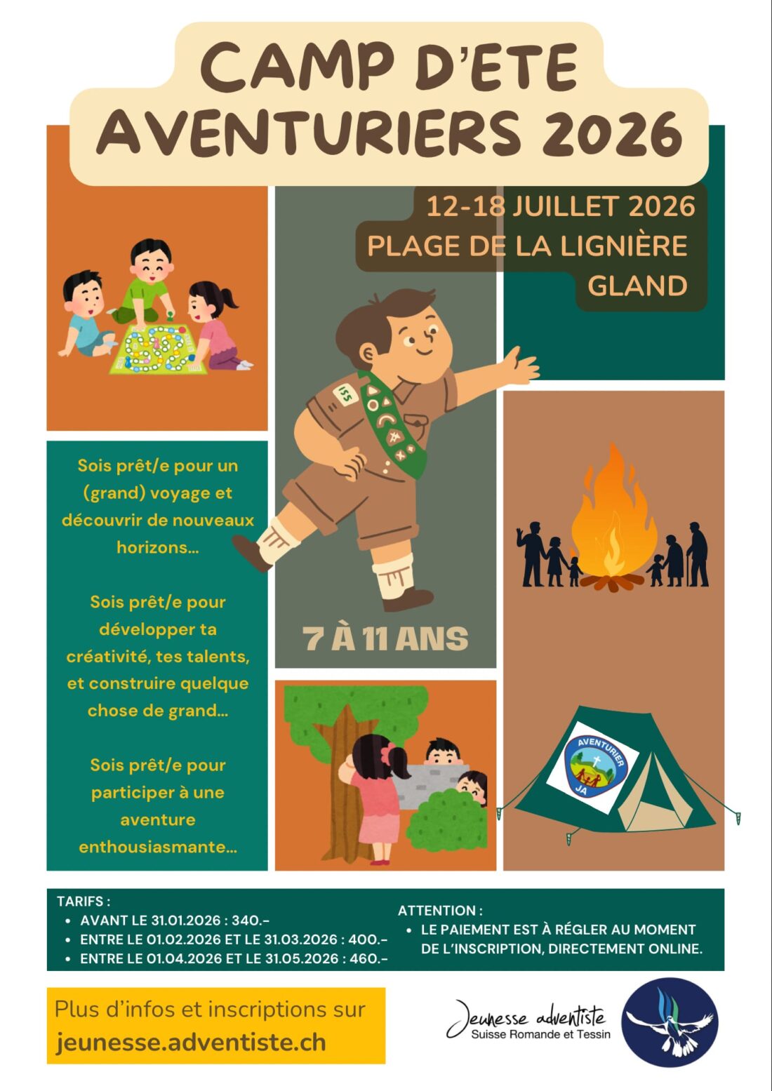 Camp d'été des Aventuriers - Adventiste.ch - Une église proche, durable ...